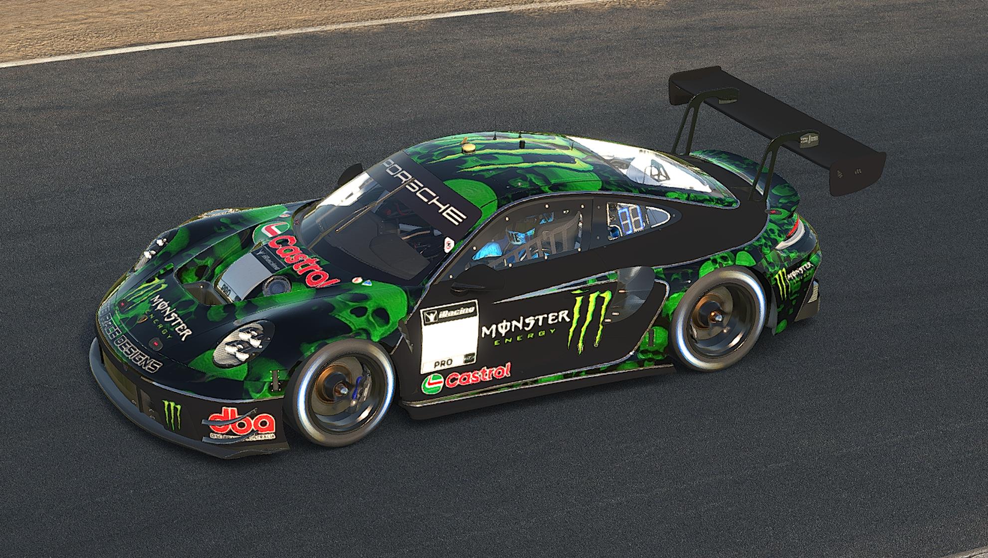 Porsche 992r GT3 Monster Skull by Drew Bennedick - Trading Paints