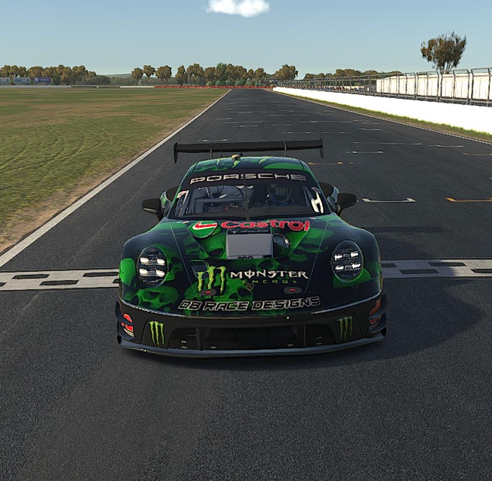 Porsche 992r GT3 Monster Skull by Drew Bennedick - Trading Paints