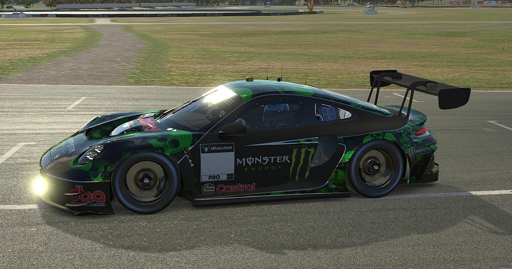 Porsche 992r GT3 Monster Skull by Drew Bennedick - Trading Paints