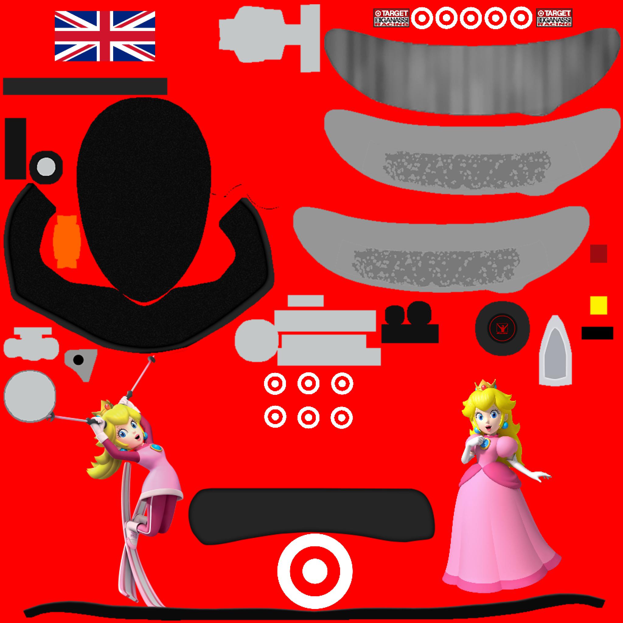 Target 2009 throwback Princess Peach helmet by Brenden Broberg ...