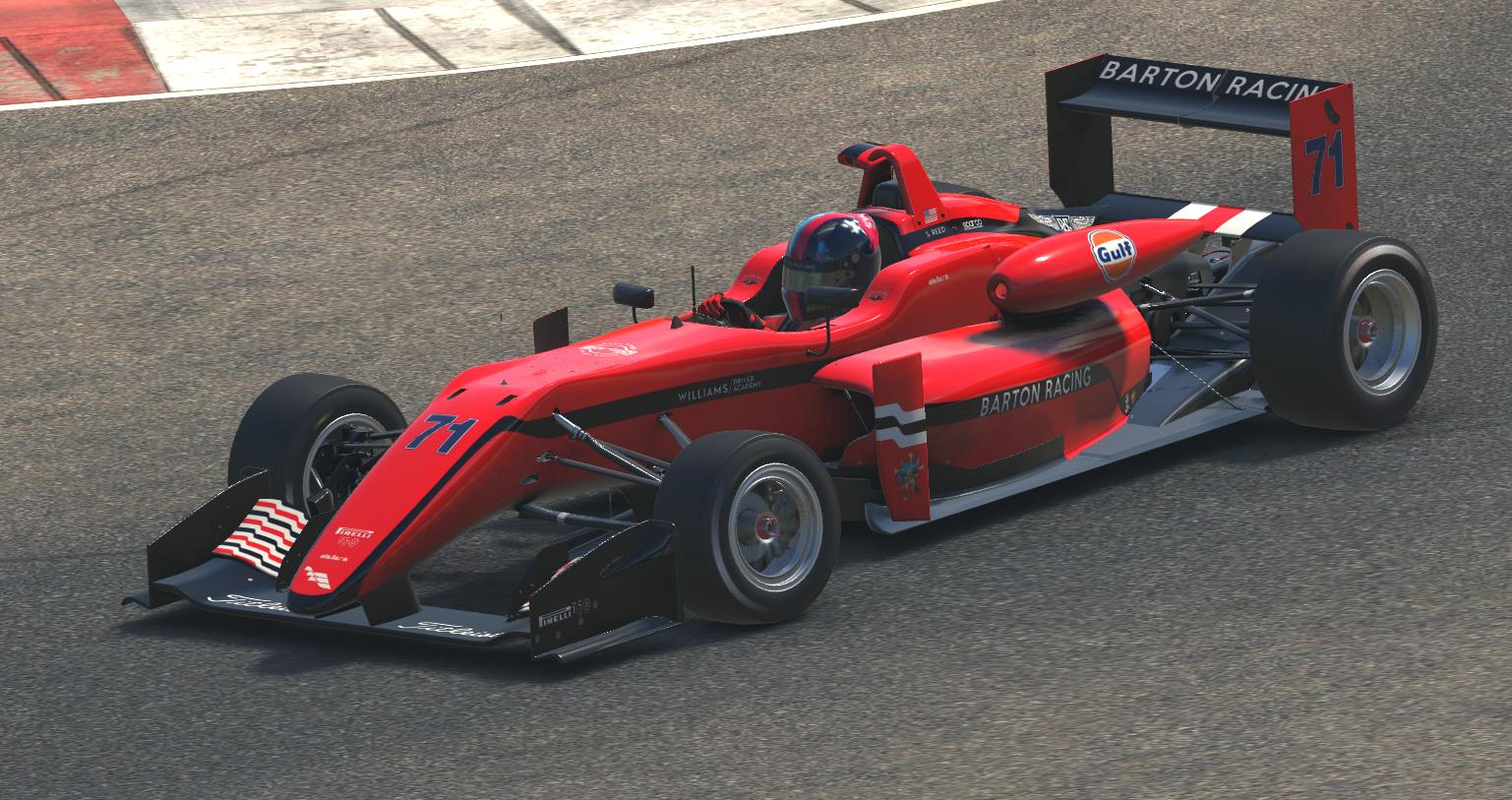 Barton Racing livery (red) by Sean Reed - Trading Paints