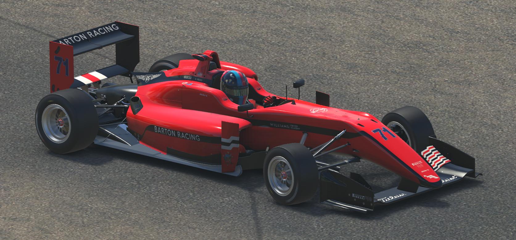 Barton Racing livery (red) by Sean Reed - Trading Paints