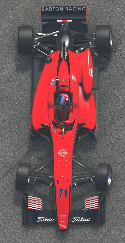 Barton Racing livery (red) by Sean Reed - Trading Paints