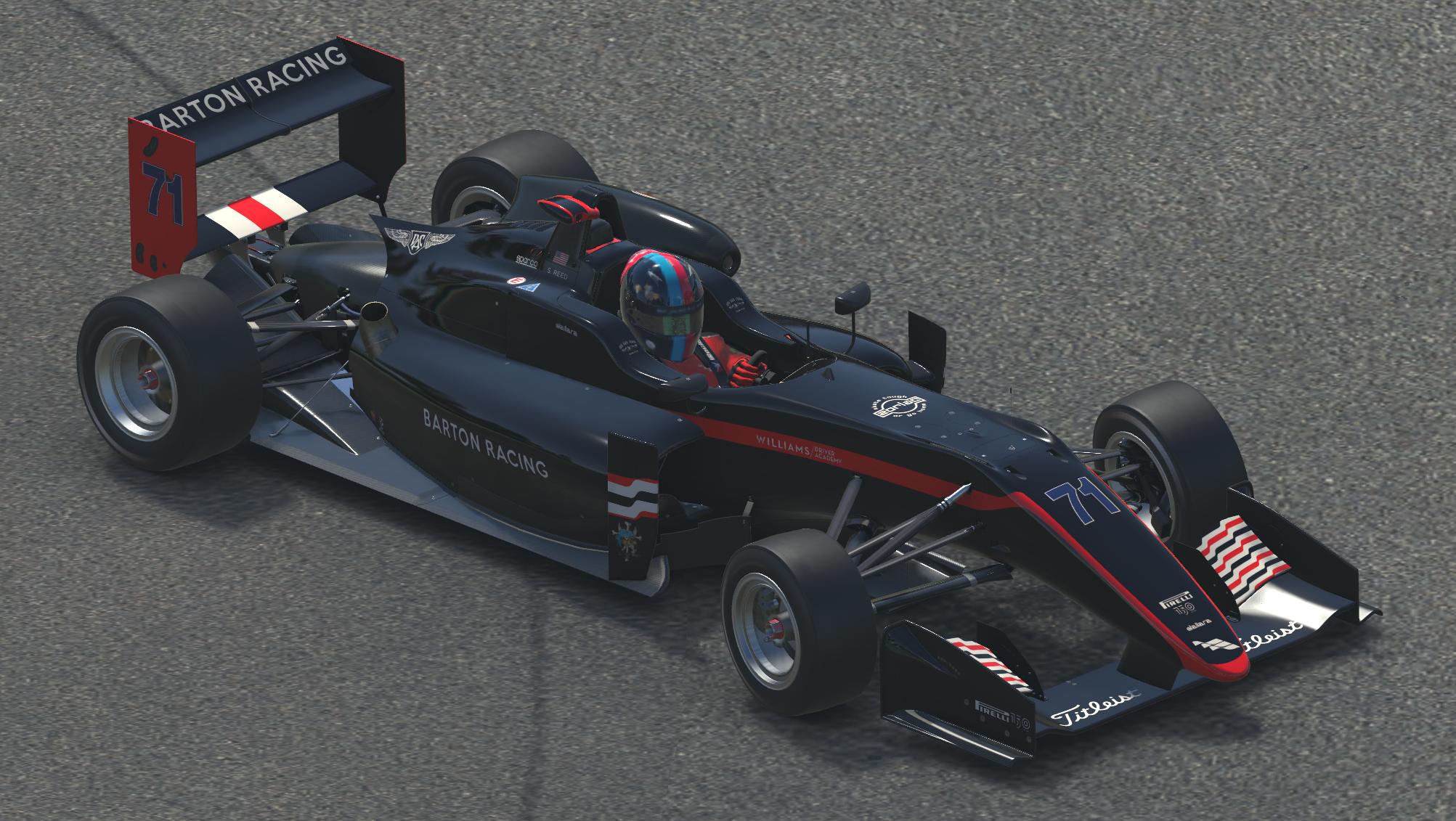 Barton Racing livery (black) by Sean Reed - Trading Paints