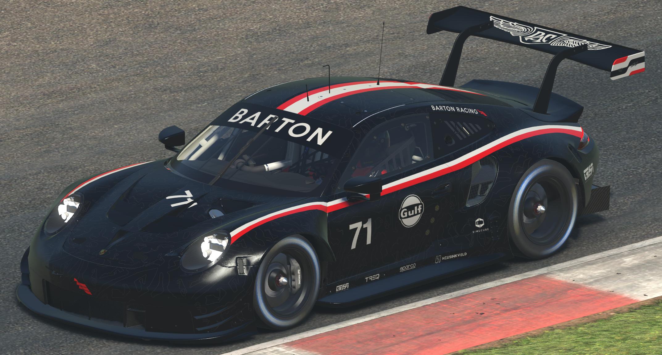 Barton Racing livery (black) by Sean Reed - Trading Paints