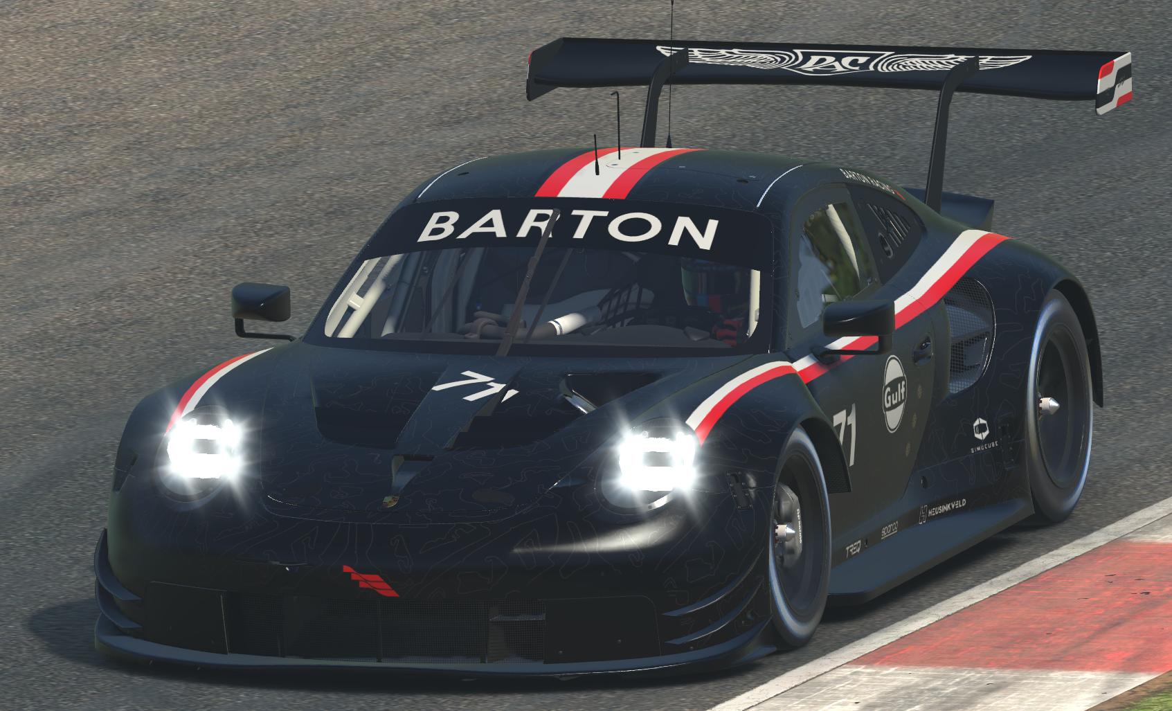 Barton Racing livery (black) by Sean Reed - Trading Paints