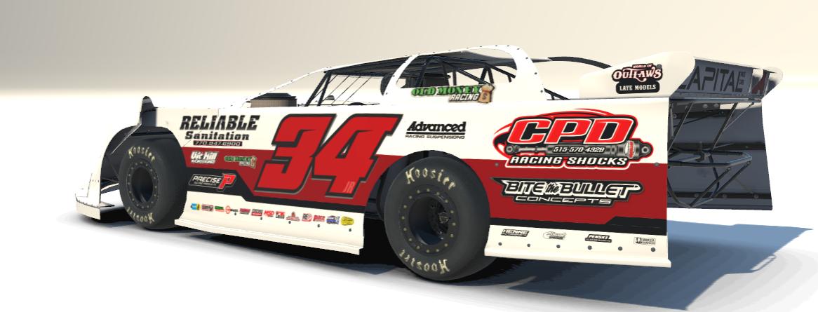 34JR Alex Cook Dirt Late Model by Earl Clements - Trading Paints