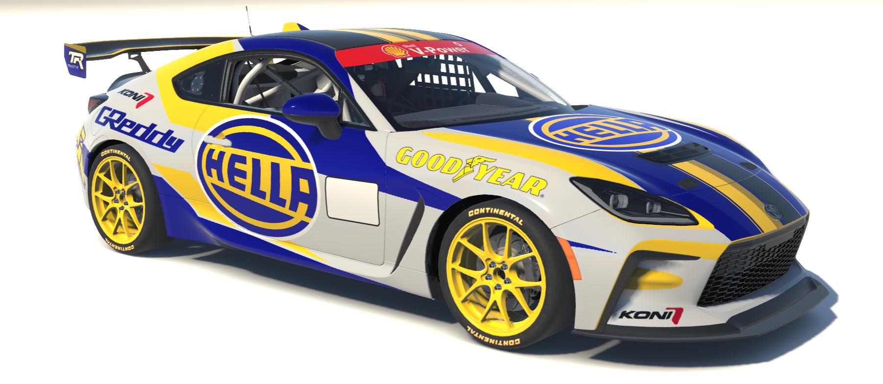 Toyota GR86 Goodyear Hella by Adam Burhop - Trading Paints