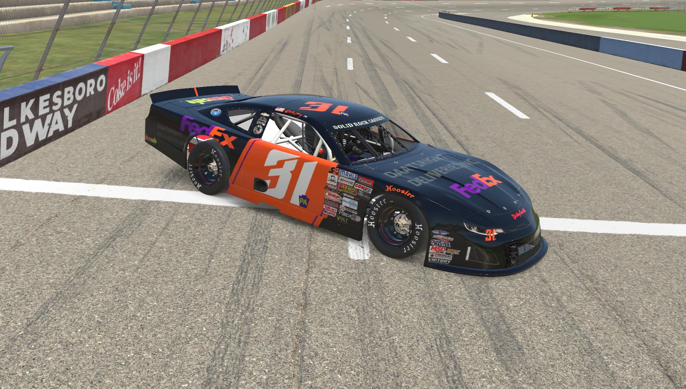 FedEx Daatsright Late Model Stock (Black) by Bobby Grey - Trading Paints