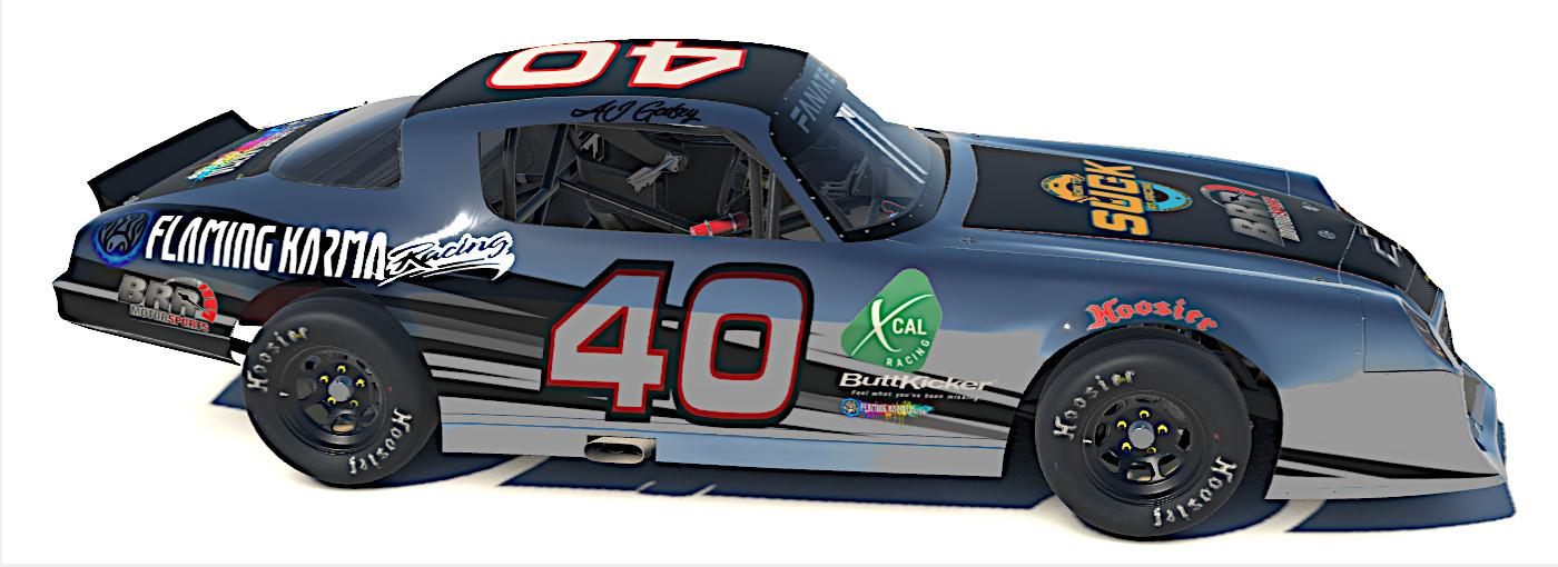 AJ Godsey: HTSAI/Flaming Karma Racing XCAL by Gerald Poole - Trading Paints