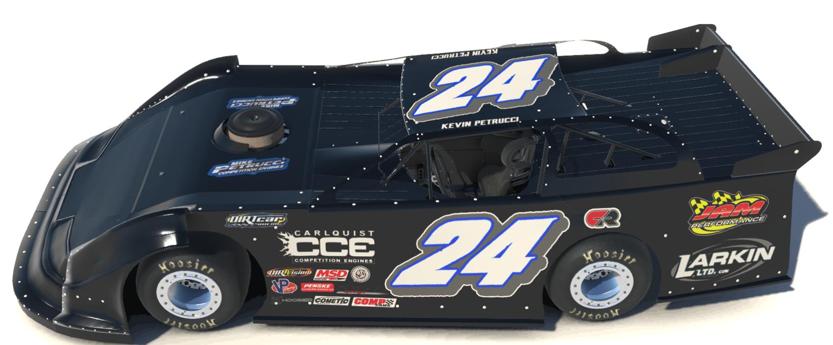 #24 Kevin Petrucci Late Model 2022 by Wesley Strait - Trading Paints
