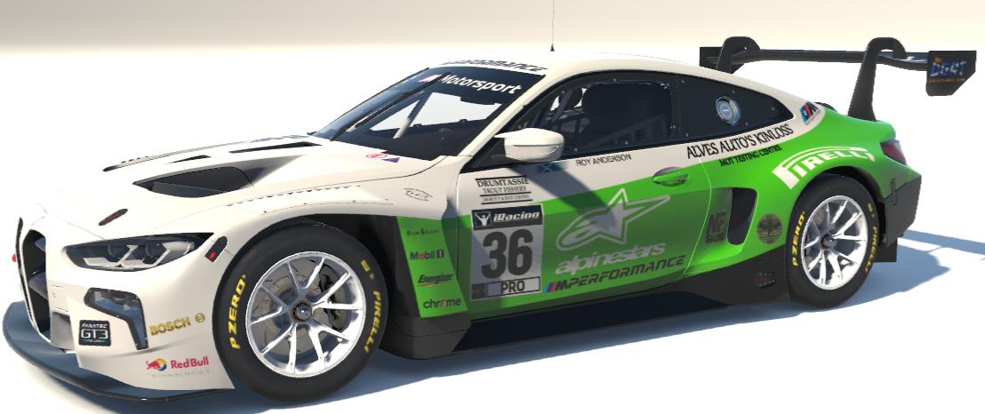 Roy Anderson BMW M4 GT3 by Nigel Foster - Trading Paints