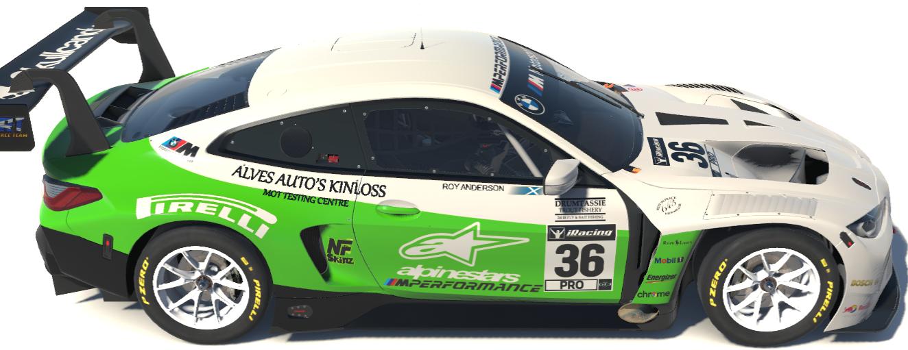 Roy Anderson BMW M4 GT3 by Nigel Foster - Trading Paints