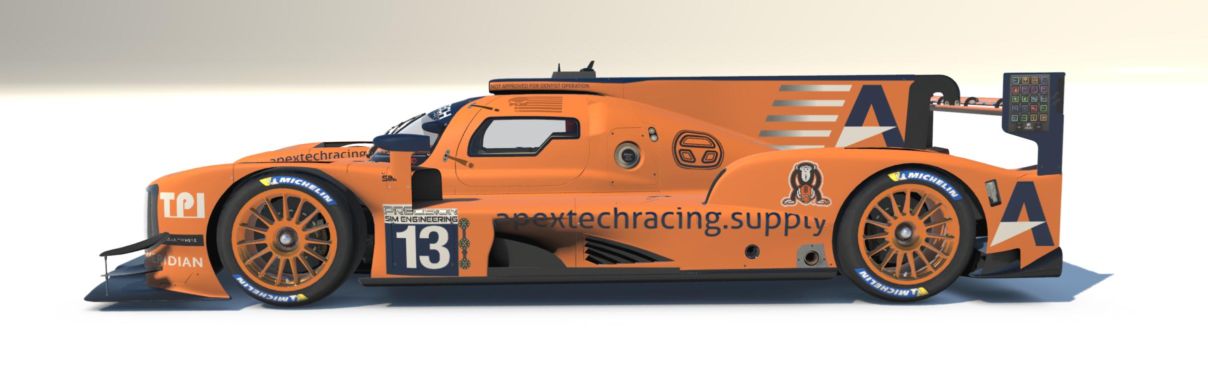 Apex Tech Racing Supply LMP2 by EJ Feulner - Trading Paints