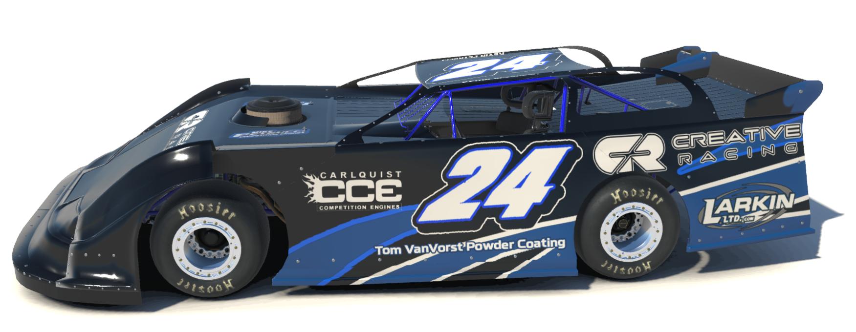 #24 Kevin Petrucci Late Model Fictional Reverse Scheme 2023 - No Number ...