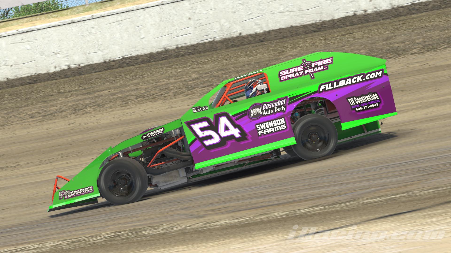 Michael Swenson 2023 Dirt UMP Modified by Jason Furqueron - Trading Paints