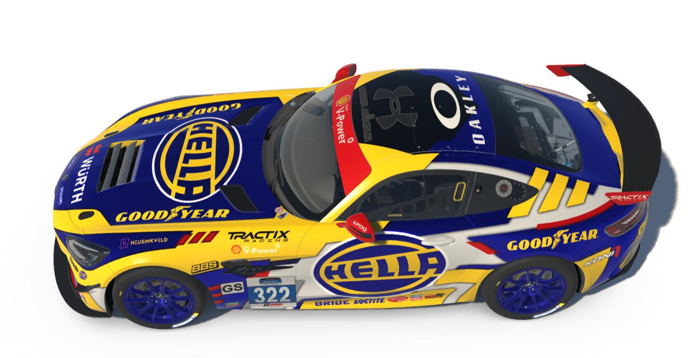 Mercedes AMG GT4 Hella Goodyear by Adam Burhop - Trading Paints