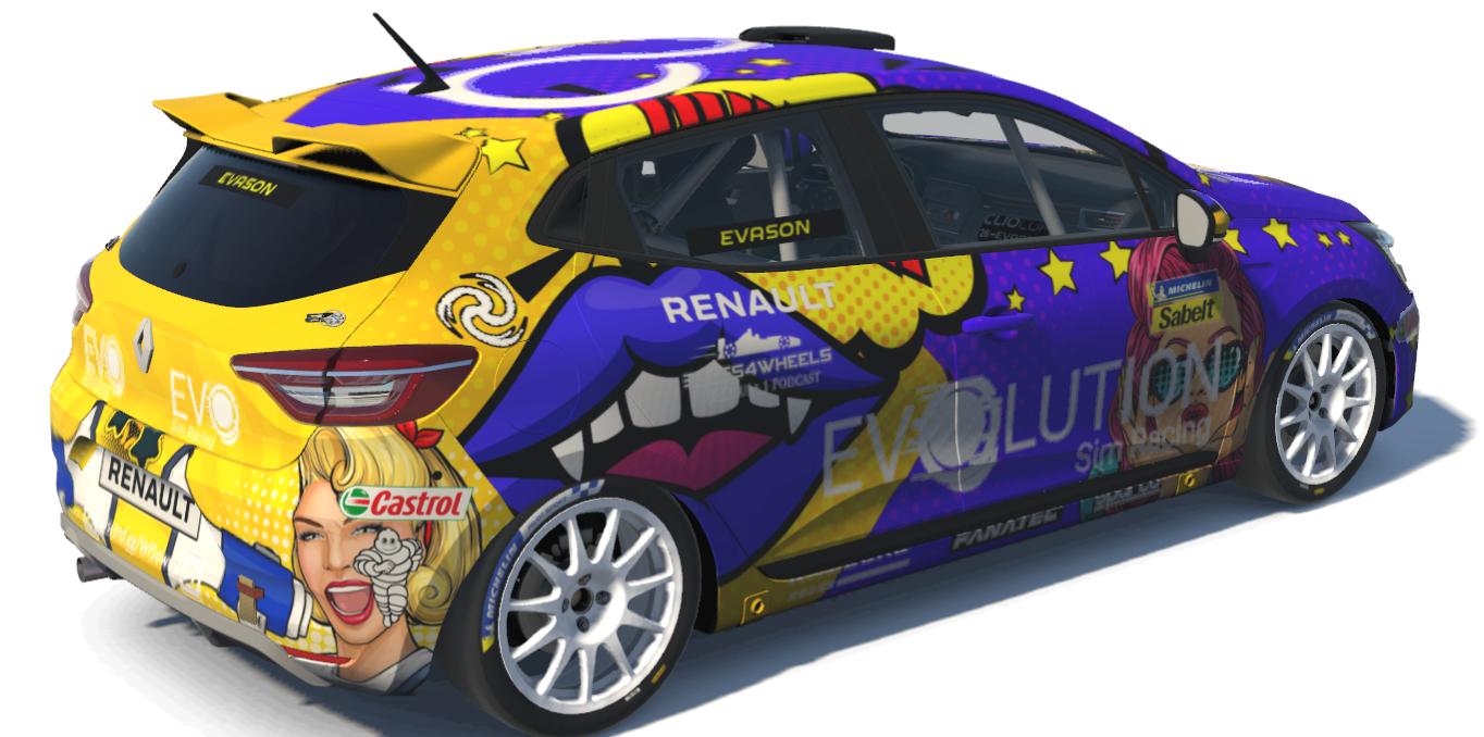 Evo Sim Racing 3L4W - Pop Art Special by Stephen Evason - Trading Paints