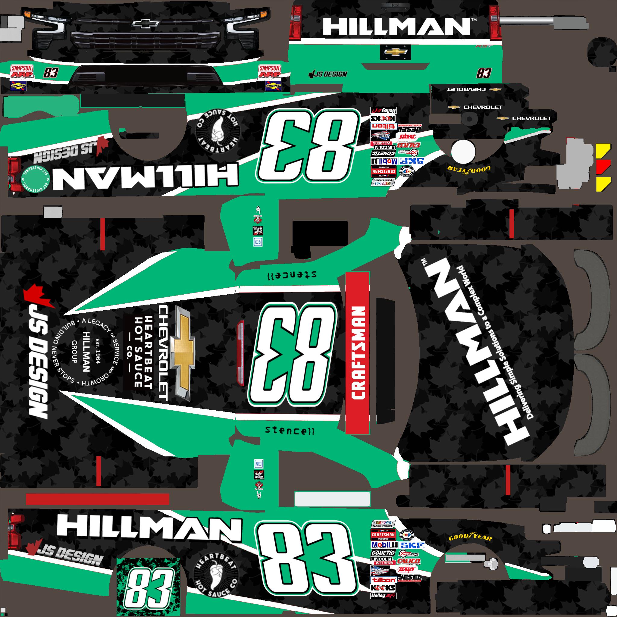 #83 Hillman Group Truck by Jordan S. - Trading Paints