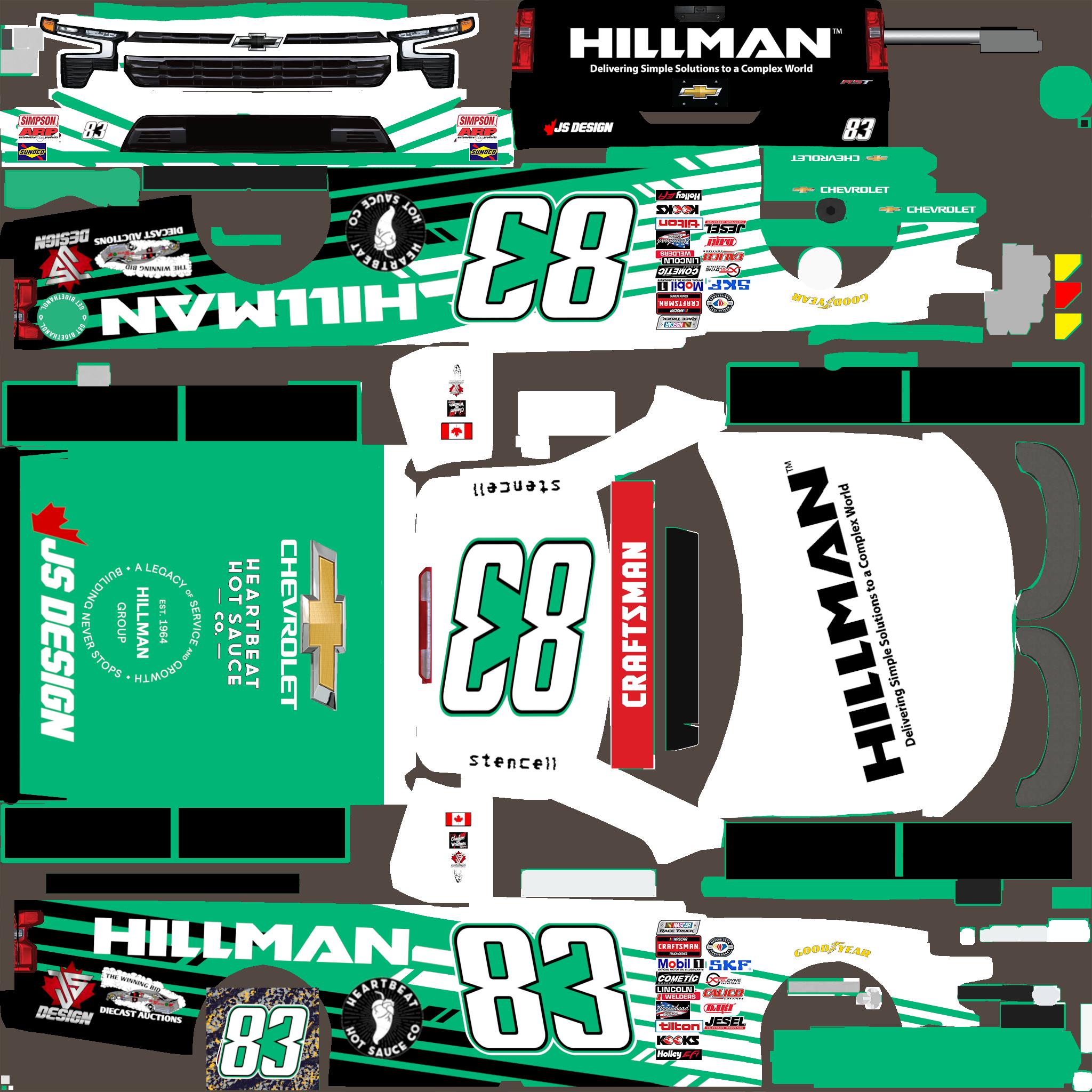 #83 The Hillman Group Truck by Jordan S. - Trading Paints