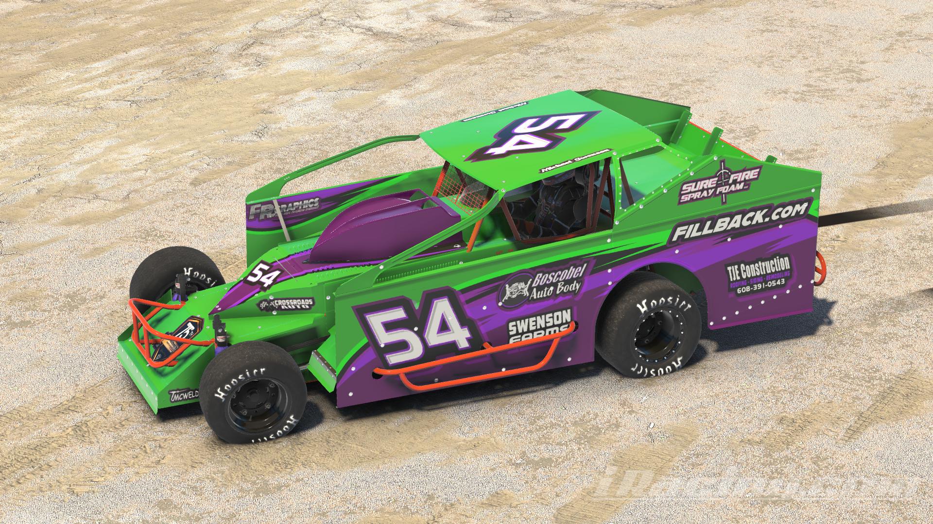 Michael Swenson 2023 Dirt Modified by Manix Furqueron - Trading Paints