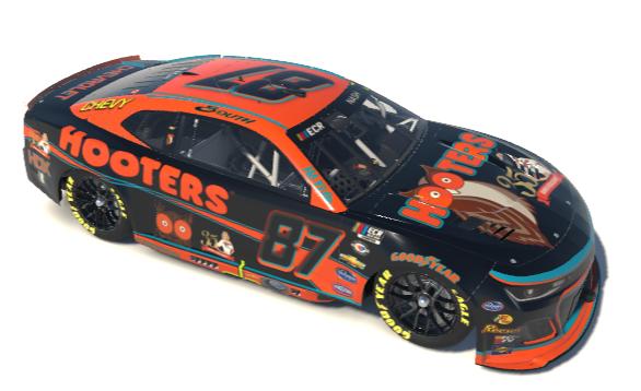 Hooters Orange top Chevy Next Gen Template by Gary Nash3 - Trading Paints