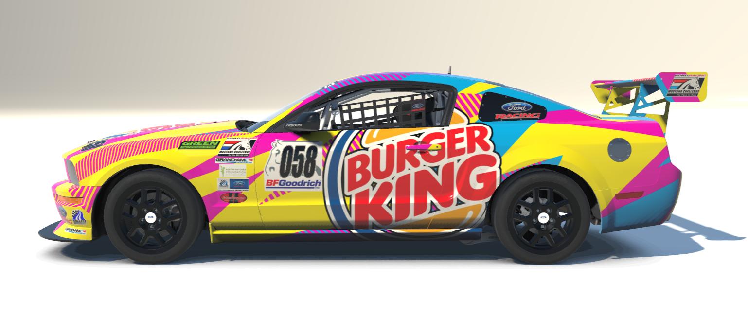 Burger King Ford Mustang by Chris Hannigan - Trading Paints