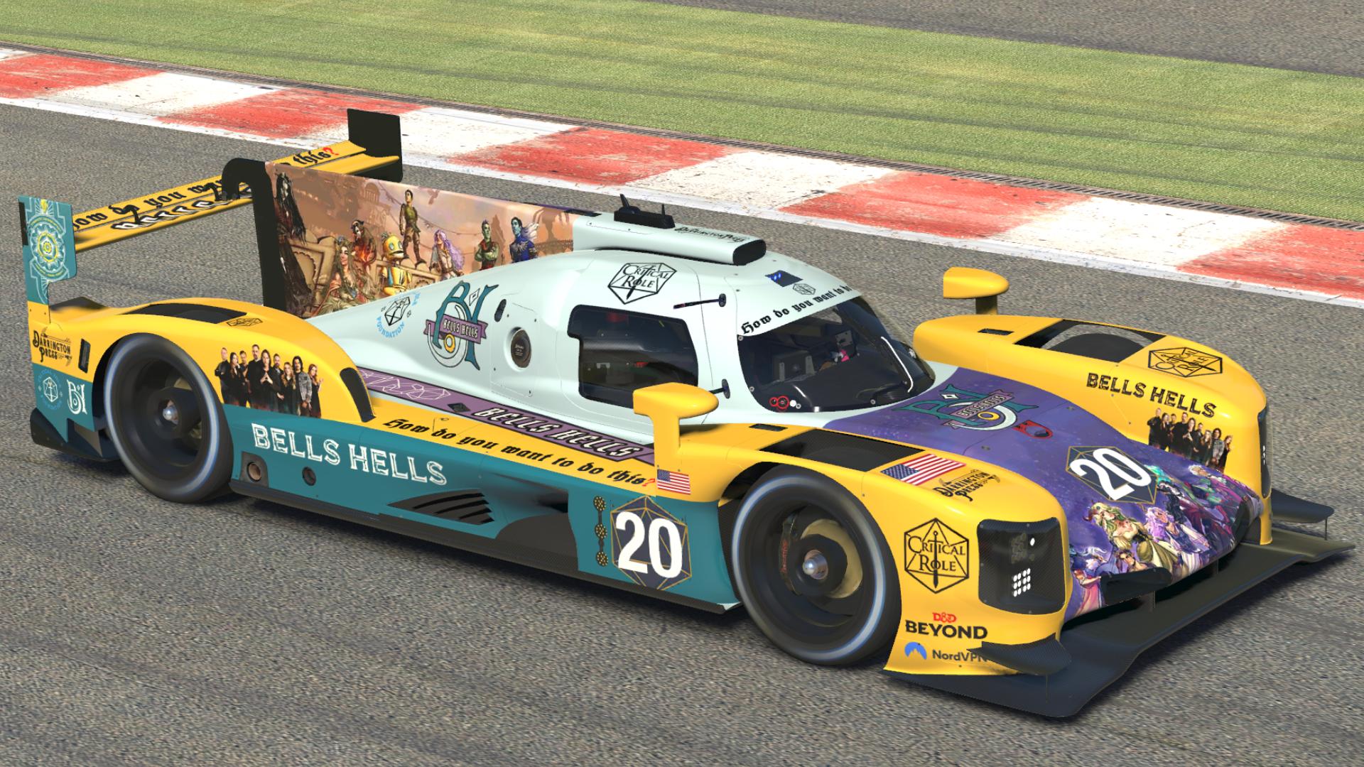Critical Role Bells Hells Dallara P217 by Jasper De Jong - Trading Paints