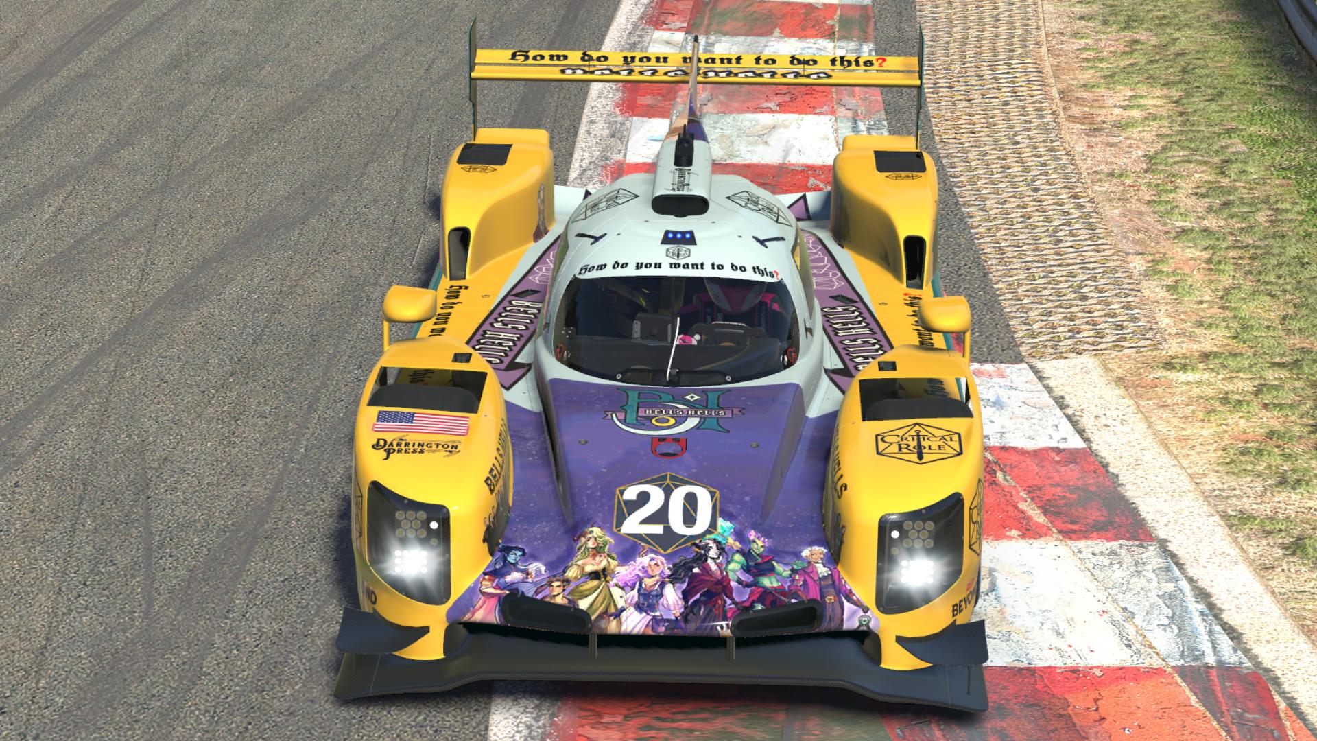 Critical Role Bells Hells Dallara P217 by Jasper De Jong - Trading Paints