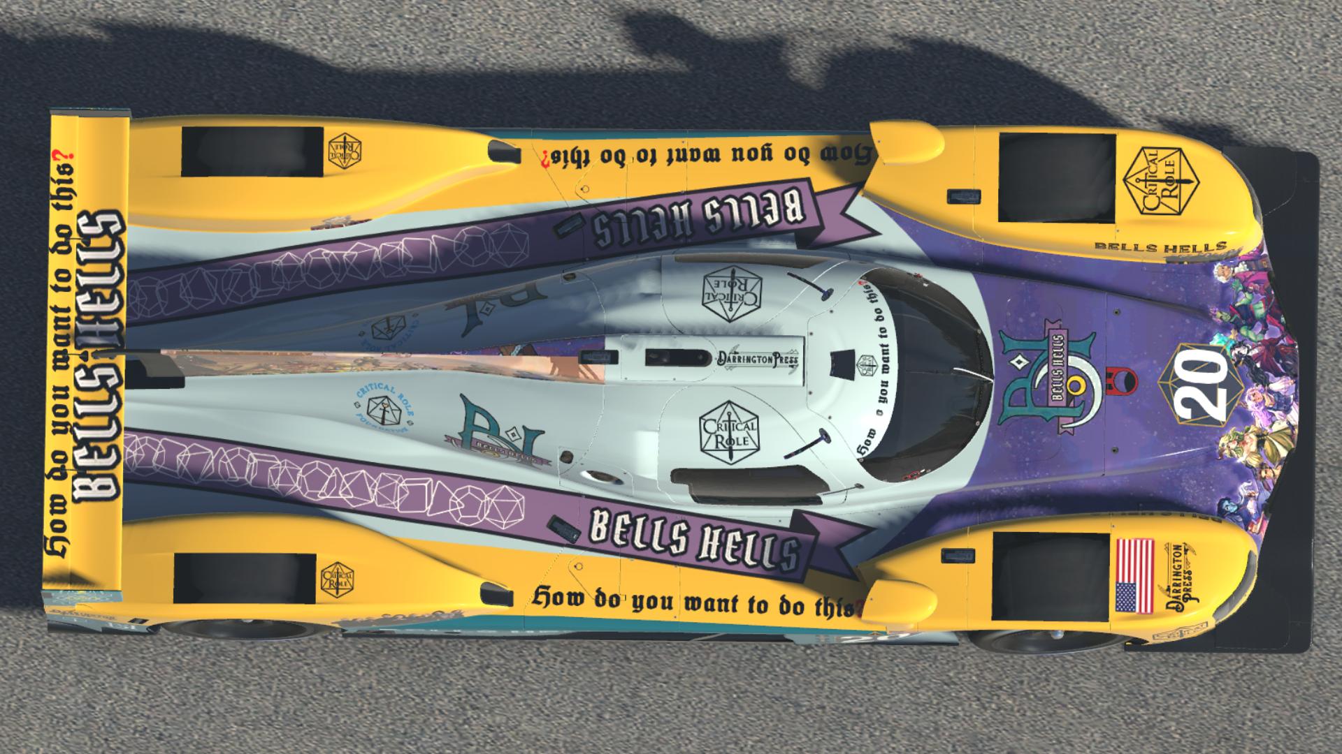 Critical Role Bells Hells Dallara P217 by Jasper De Jong - Trading Paints