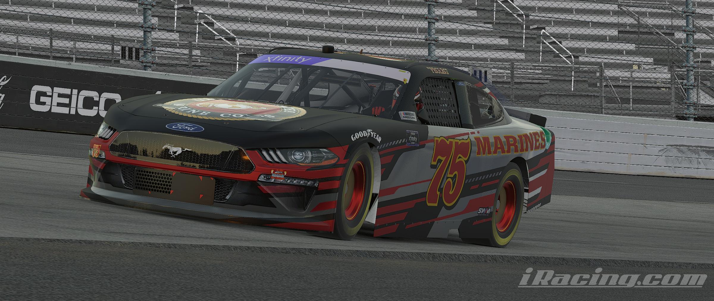 Chuck Xfinity Mustang by Aaron T Adcock - Trading Paints