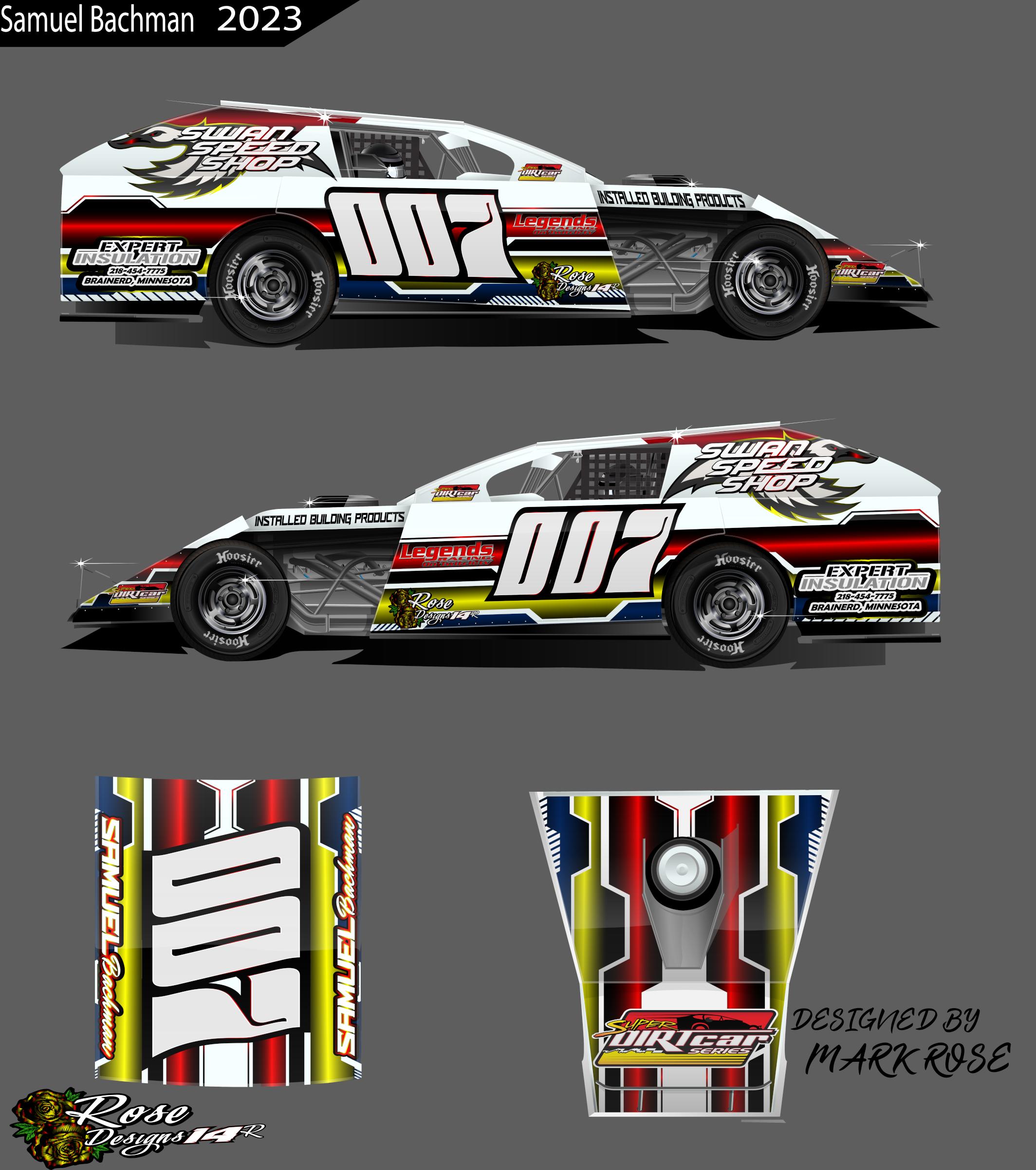 Samuel Bachmans Ump modified wrap 2023s3 by Mark R Rose - Trading Paints
