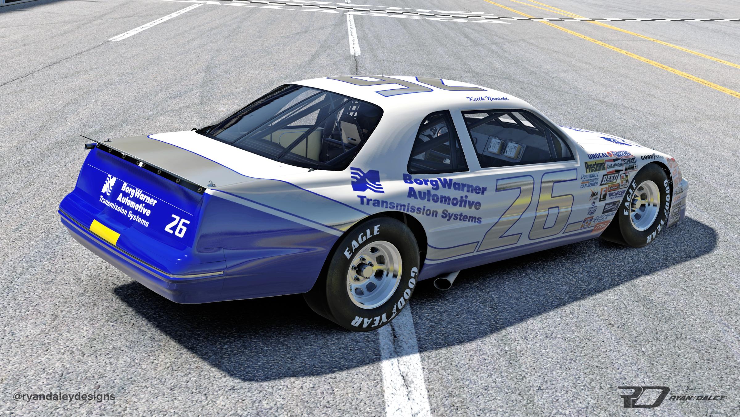 1988 #26 Keith Nowicki Borg Warner Automotive ARCA No Numbers by Ryan ...