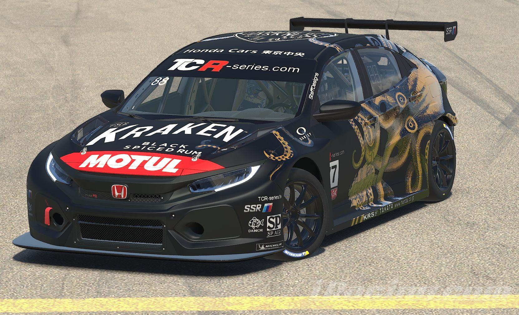 Kraken Black Spiced Rum Honda Civic by Stephane Parent - Trading Paints
