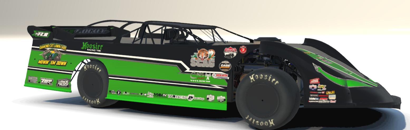 2023 S4 DCLC Dirt Super Late Model by Spencer Wainscott - Trading Paints