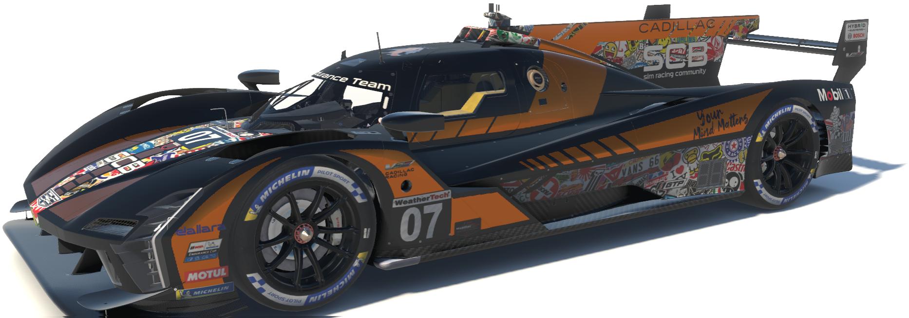 Cadillac GTP SCB sticker orange by Jerrit Will - Trading Paints