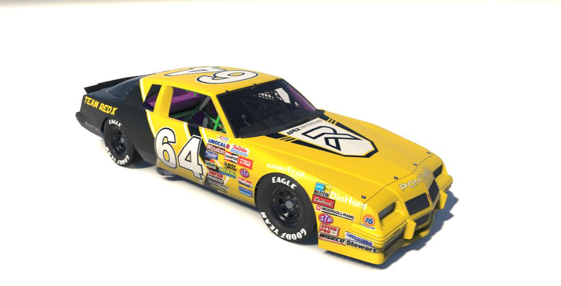 Team RedX - Nascar Legends Pontiac 1987 by Jonas Janum - Trading Paints