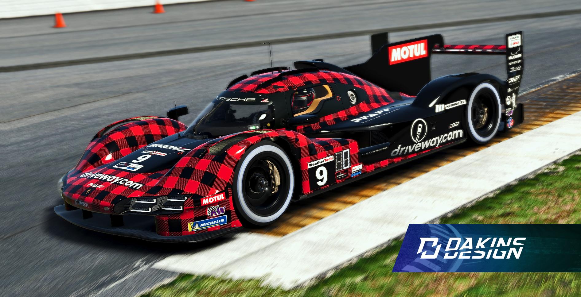 Pfaff Motorsports x Driveway.com x Motul #PlaidPorsche IMSA 963 GTP V1 by Jason Dakins - Trading ...