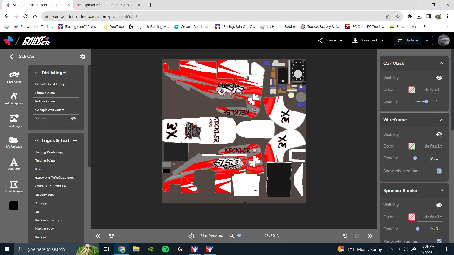 SLR Car by Knox Keckler - Trading Paints