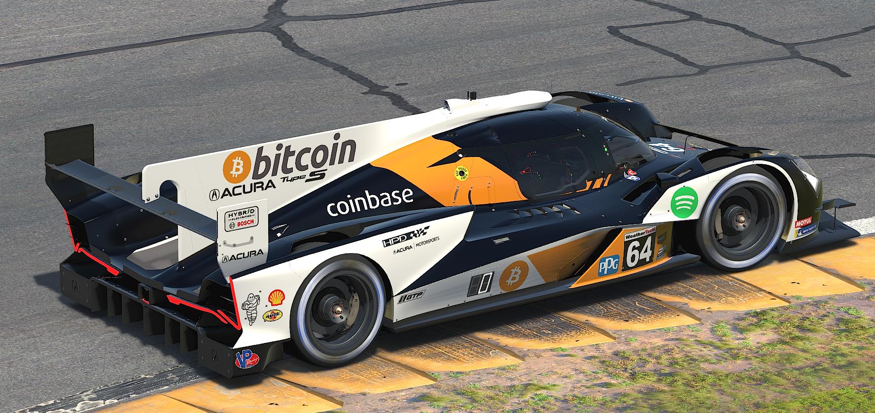 Acura ARX-06 GTP Bitcoin Bitcar by Chance Campbell - Trading Paints