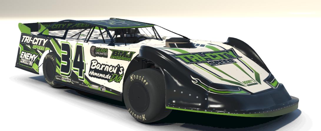 TRI CITY Green - No Custom Number by Branden Schatz - Trading Paints