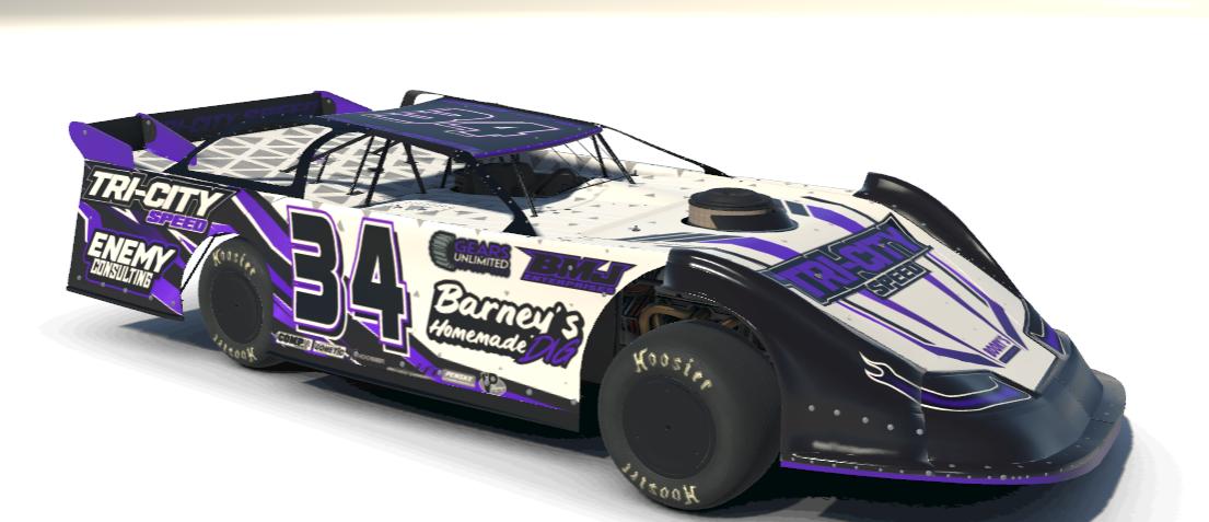 TRI CITY Purple - No Custom Number by Branden Schatz - Trading Paints