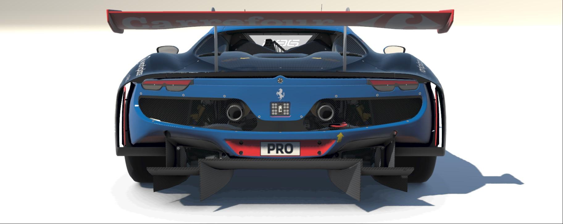 Ferrari 296 GT3 Carrefour livery by Anthony Q. - Trading Paints