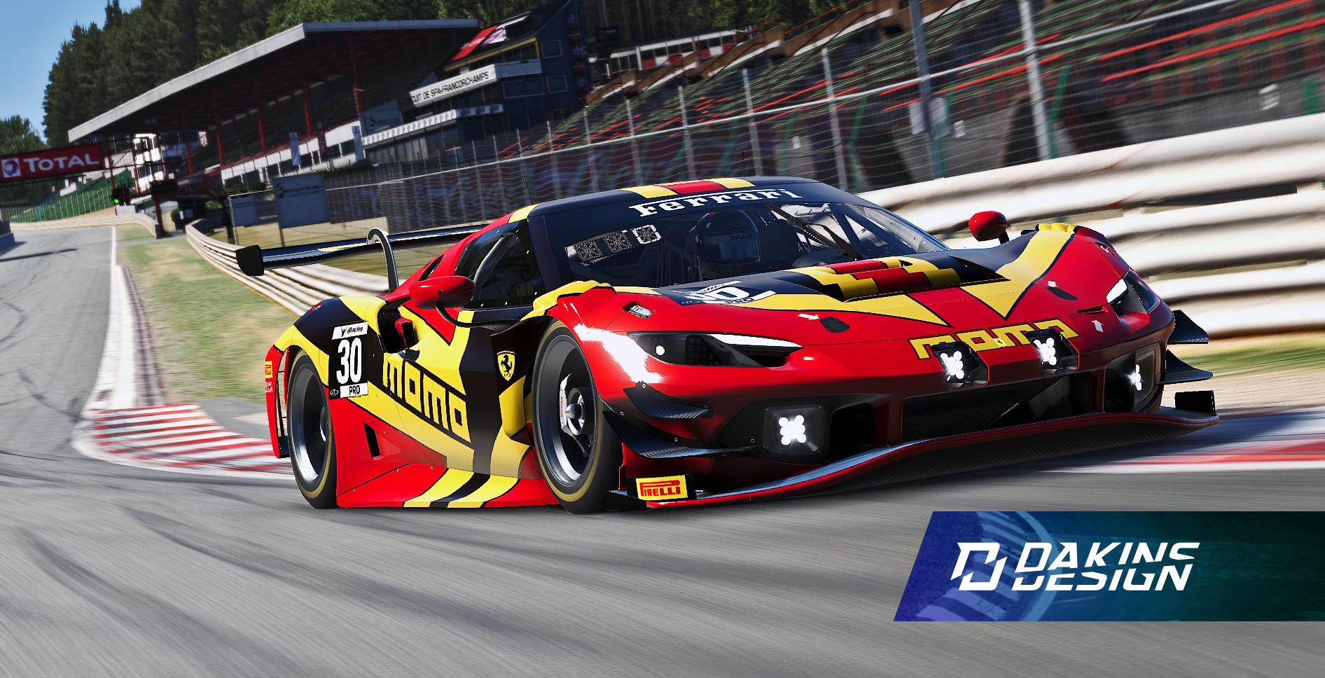 MOMO Ferrari 296 GT3 by Jason Dakins - Trading Paints