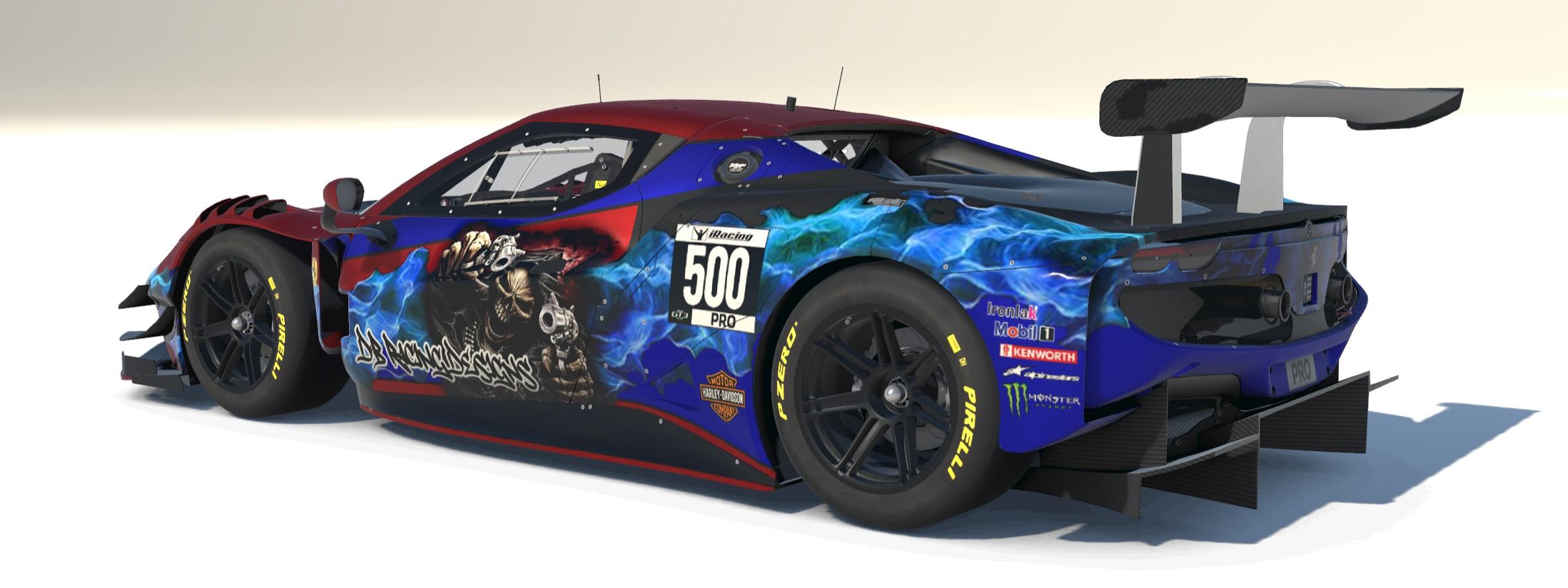 Ferrari 296 GT3 Shooter Skull DB Racing Designs Livery by Drew ...