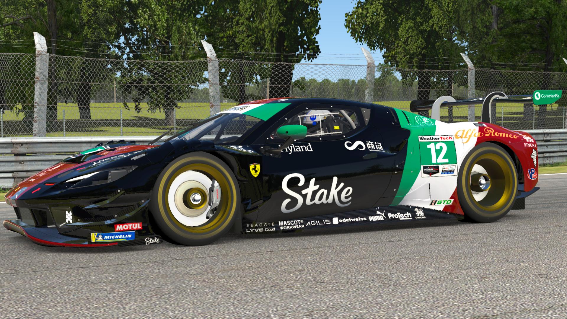 Ferrari 296 IMSA Alfa Romeo Monza Edition by Anton Kelo - Trading Paints