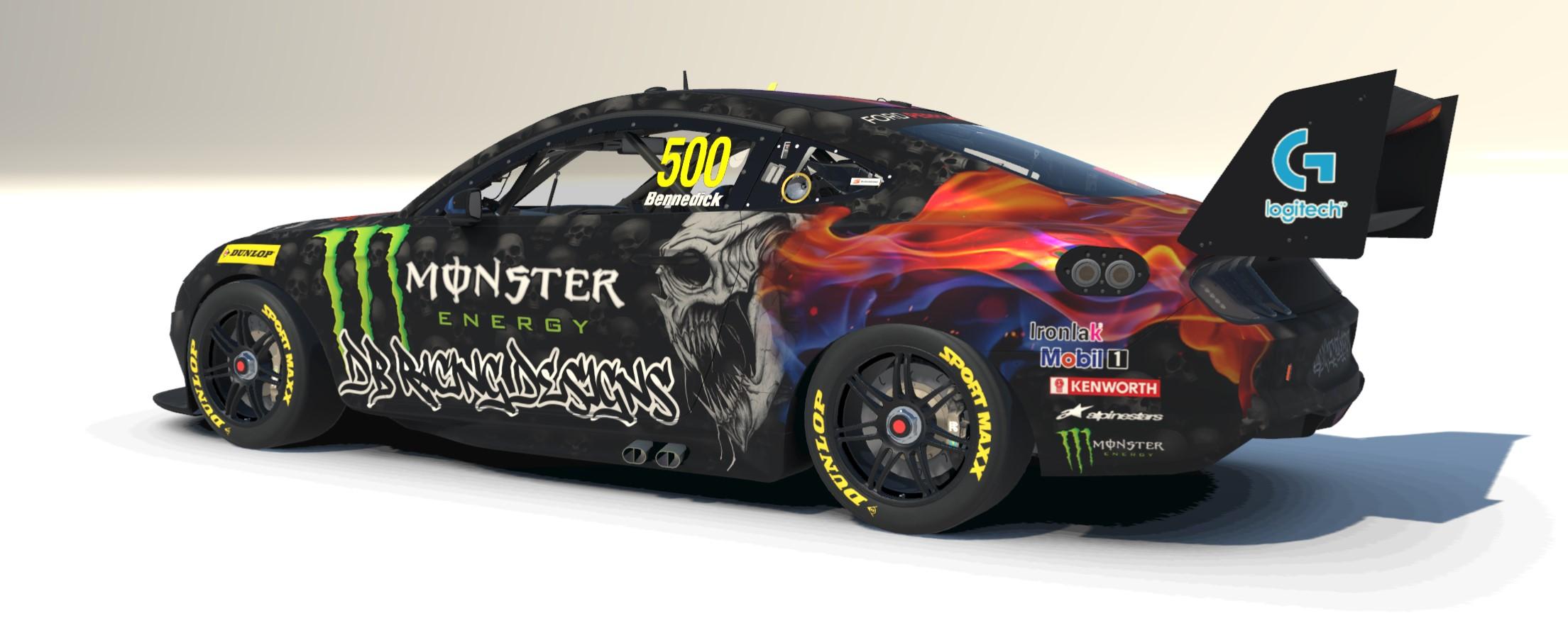 Supercars Ford Mustang GT DB Racing Designs Flame Skull Livery by Drew ...