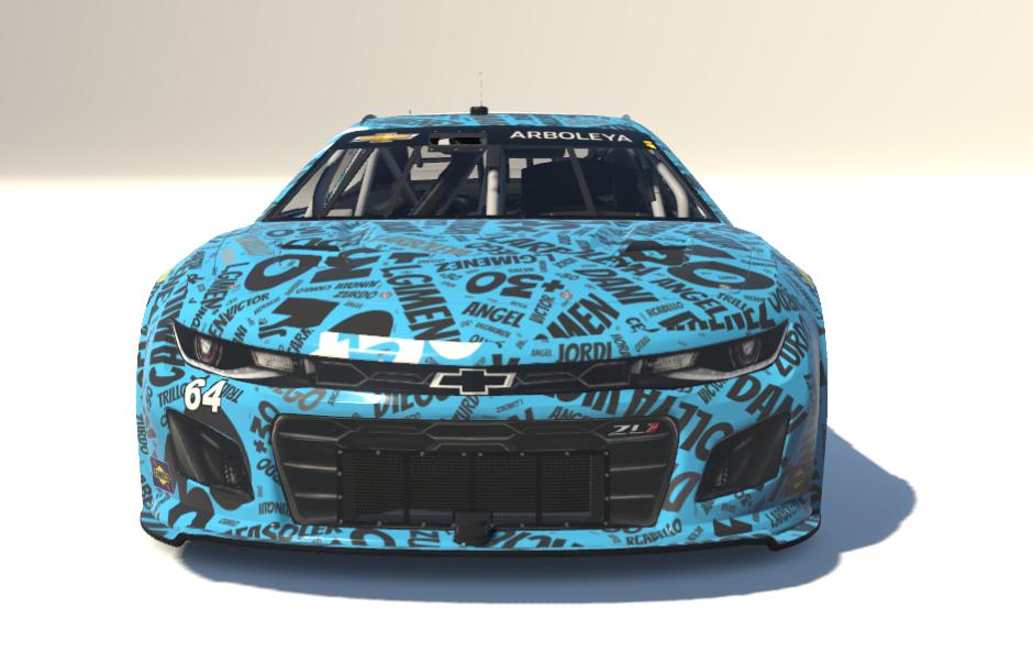 NASCAR Cup Series Next Gen Chevrolet Camaro ZL1 md30 nube nombres azul ...
