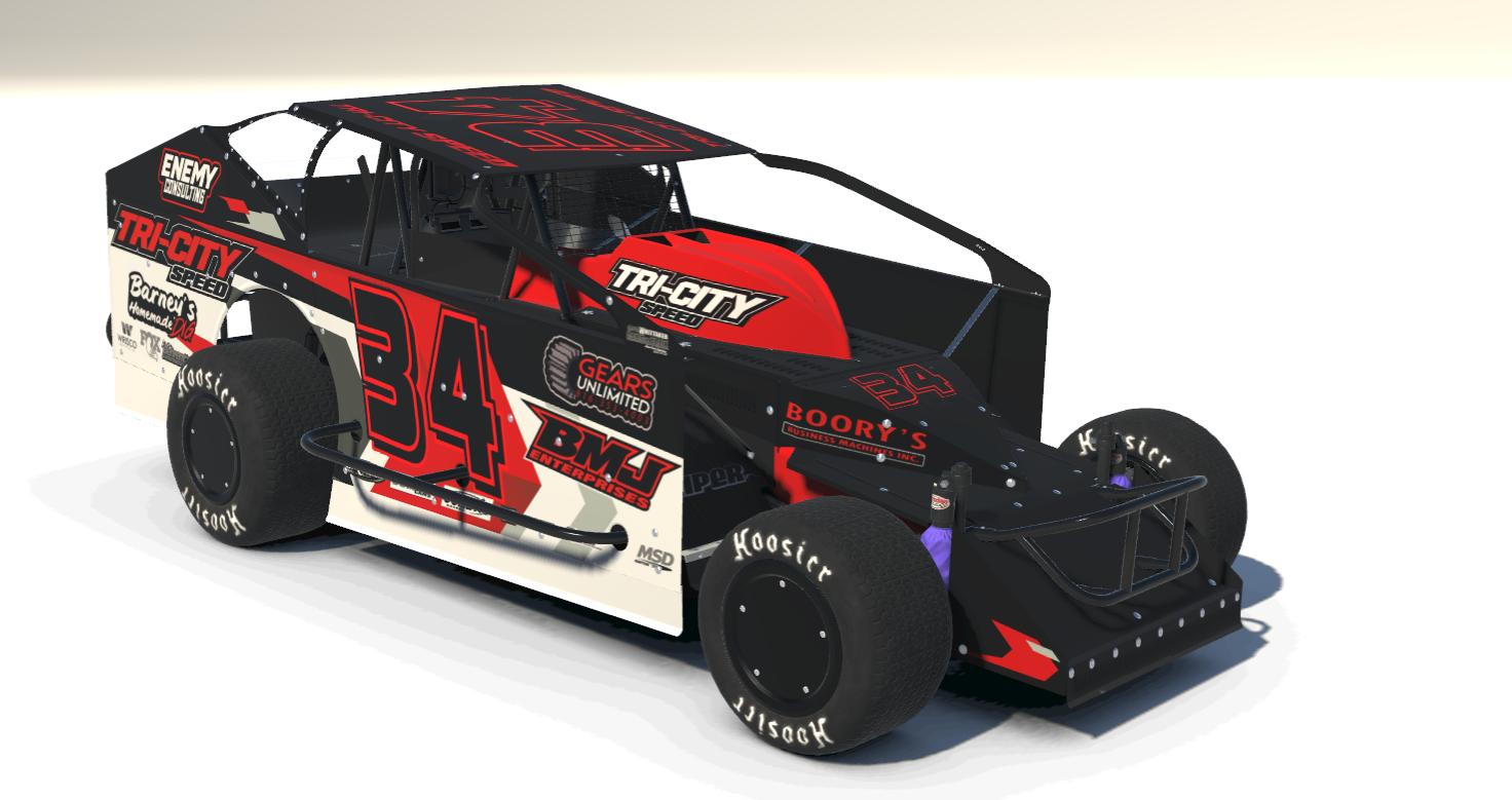 TRI-CITY Red - No Custom Number by Branden Schatz - Trading Paints