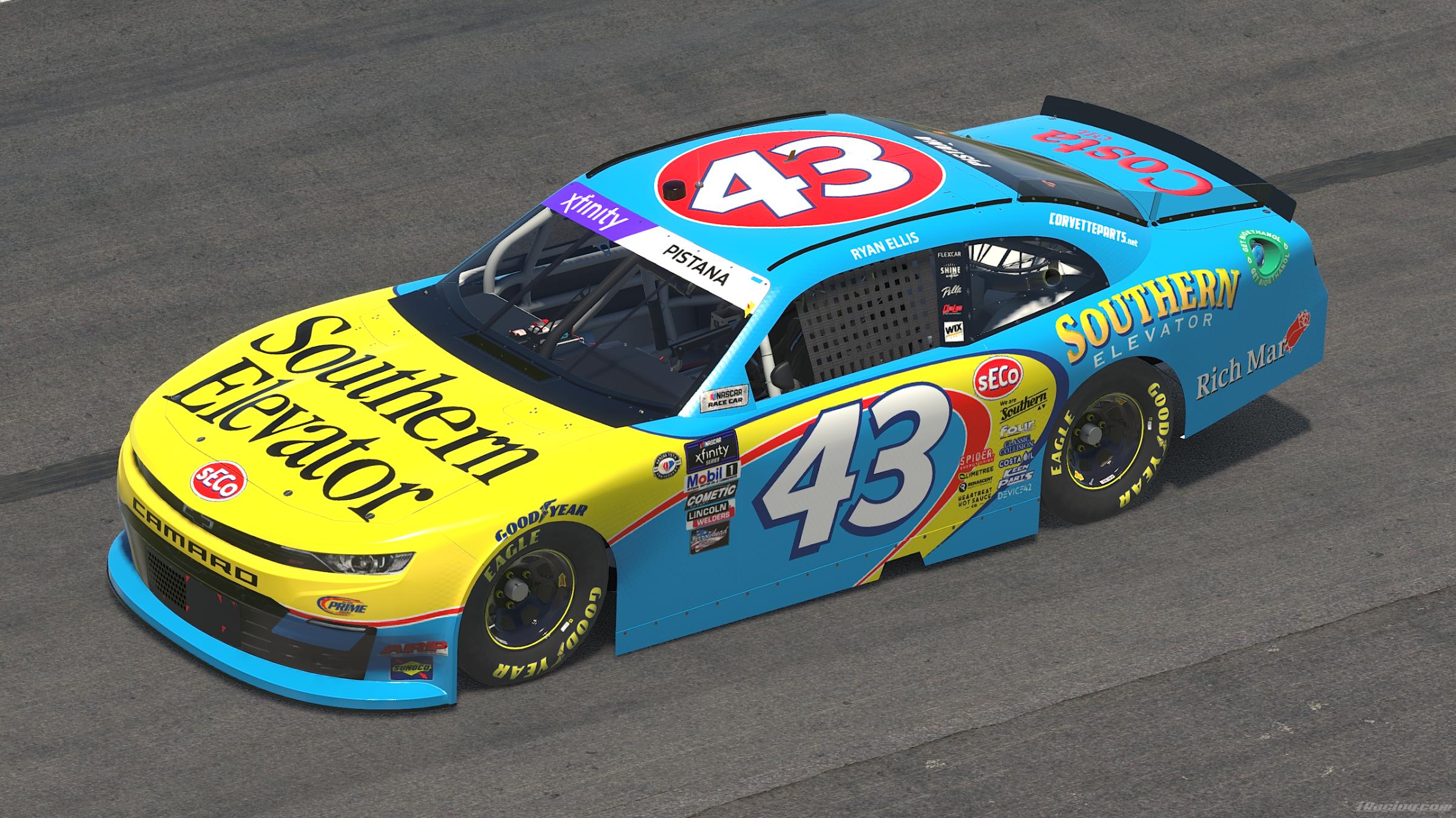 2023 Ryan Ellis #43 Southern Elevator Throwback by Ryan Pistana ...